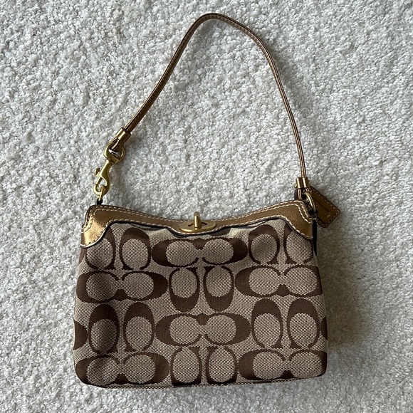 Coach | Bags | Coach Baguette In Gold | Poshmark